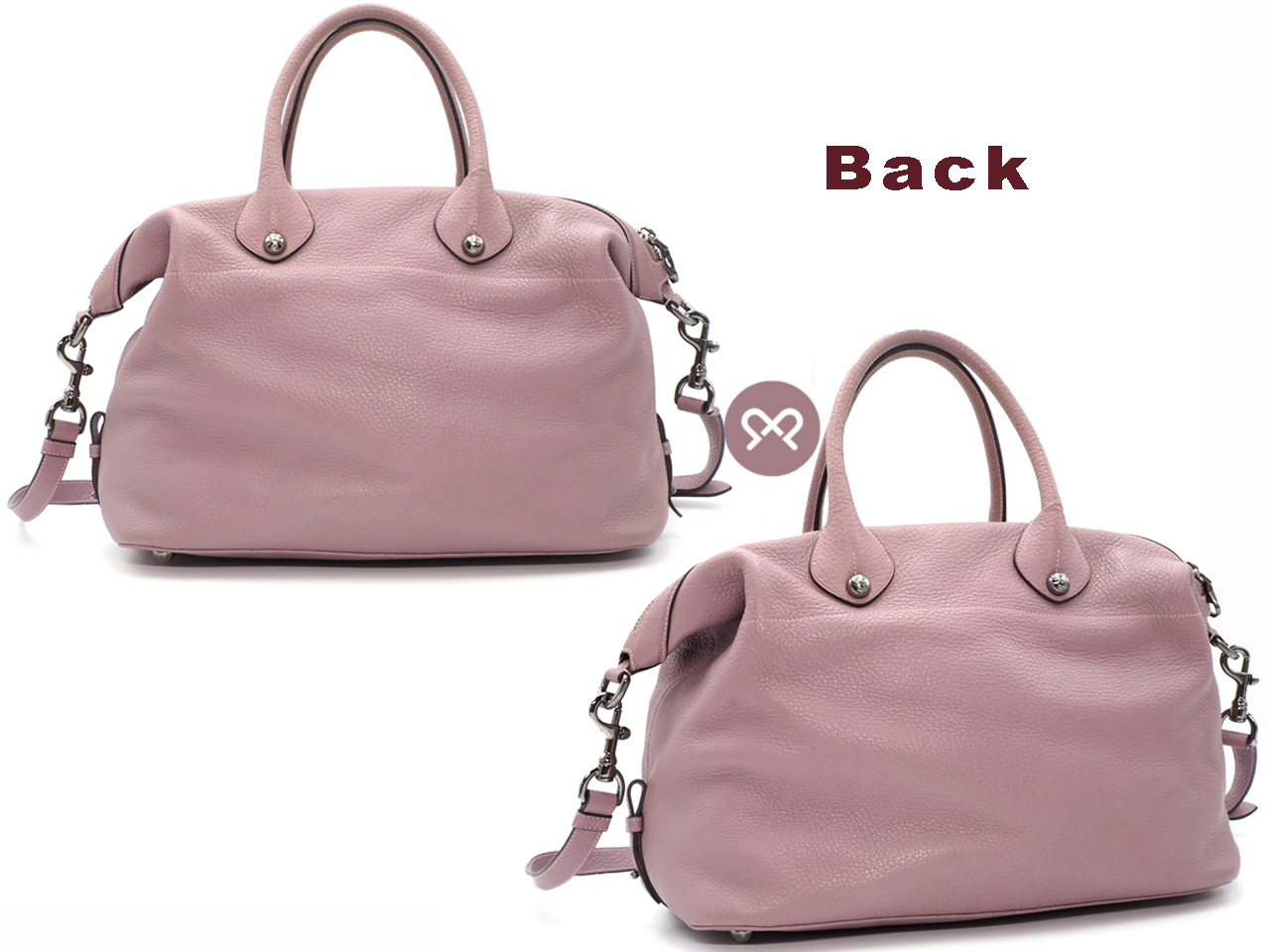 Loewe Lilac/ Purple May Bag Ostrich Front Flap Pocket Large Tote ...