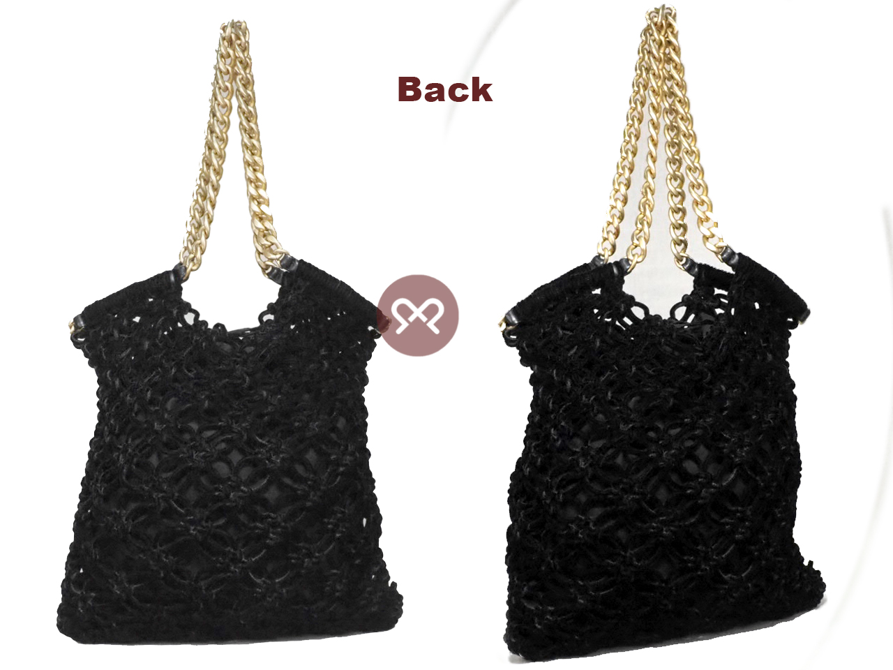 CHANEL NP3X6PGG Black Braided Velvet Gold Metallic Lambskin Precious ...